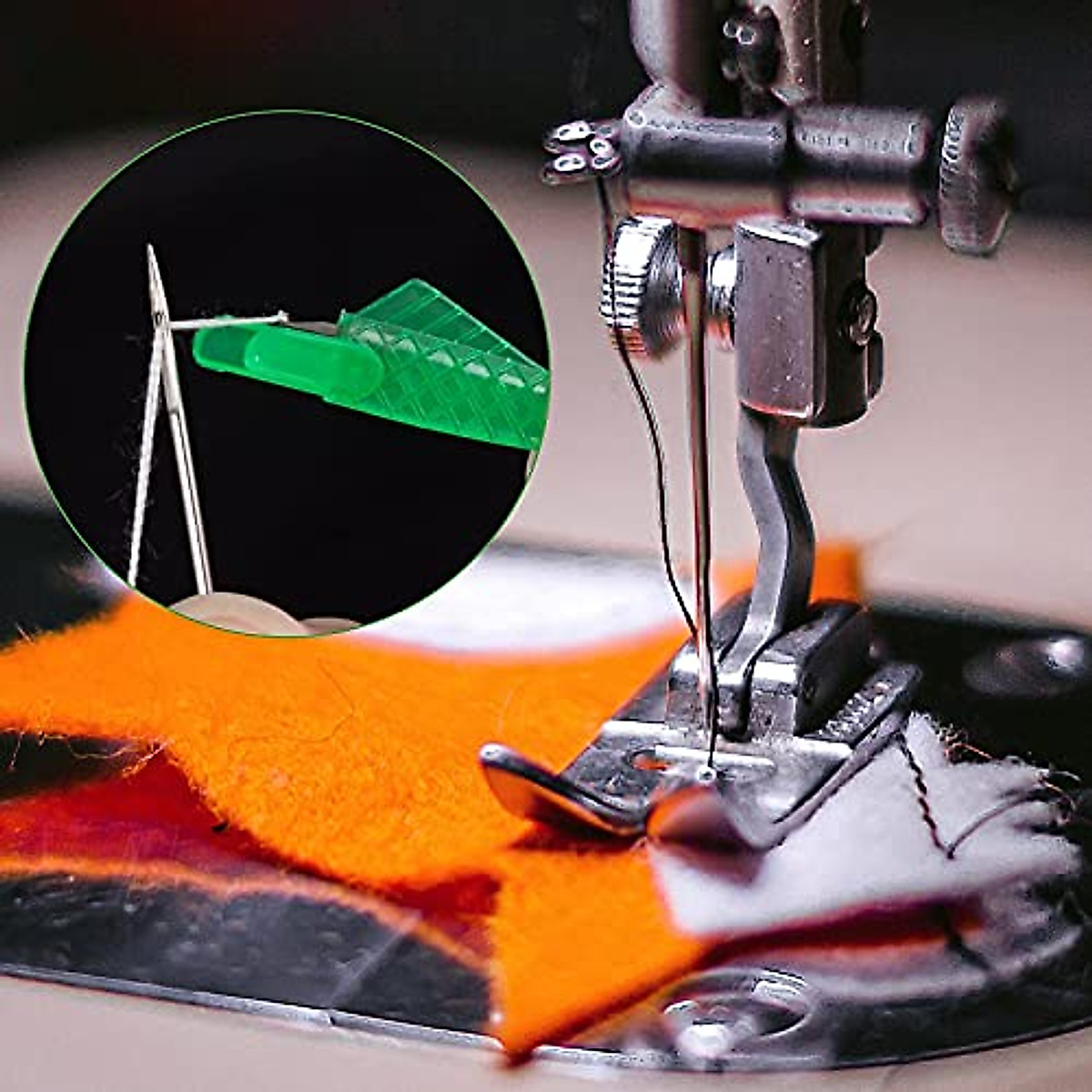 PAGOW Sewing Needle Inserters, Fish Type Needle Threaders for Hand Sewing, Quick Sewing Threader Needle DIY Tool for Small Eyes, Embroidery Floss, Sewing Plastic Wire Loop (1 1/4 Inch)30 PCS