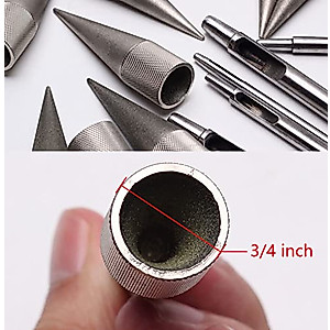 Emery Round Hole Punch Edge Sharpener Handmade DIY Leather Manual Punch Polishing Grinder Tool