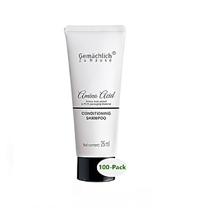 Gemächlich ZuHause Conditioners and Shampoos with Natural Ingredients, 0.85oz Travel Size 2-in-1 Conditioning Shampoo Bulk Sets for Hotel Airbnb, 100 pieces