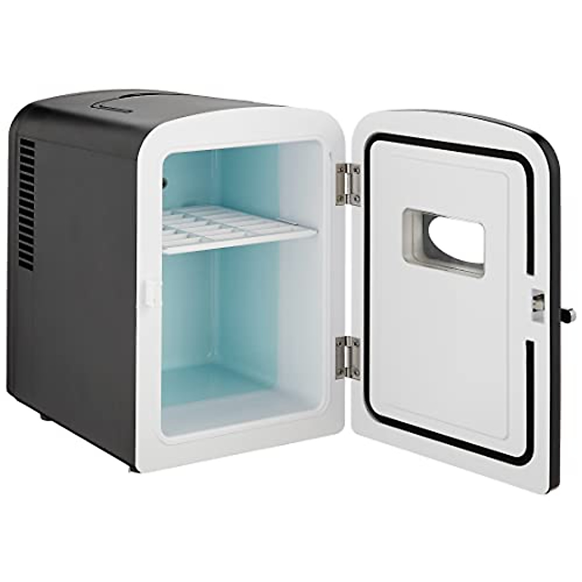 RCA Mini Retro 6 Can Beverage Refrigerator-Black, RMIS129-BLACK, 0.15 cubic feet