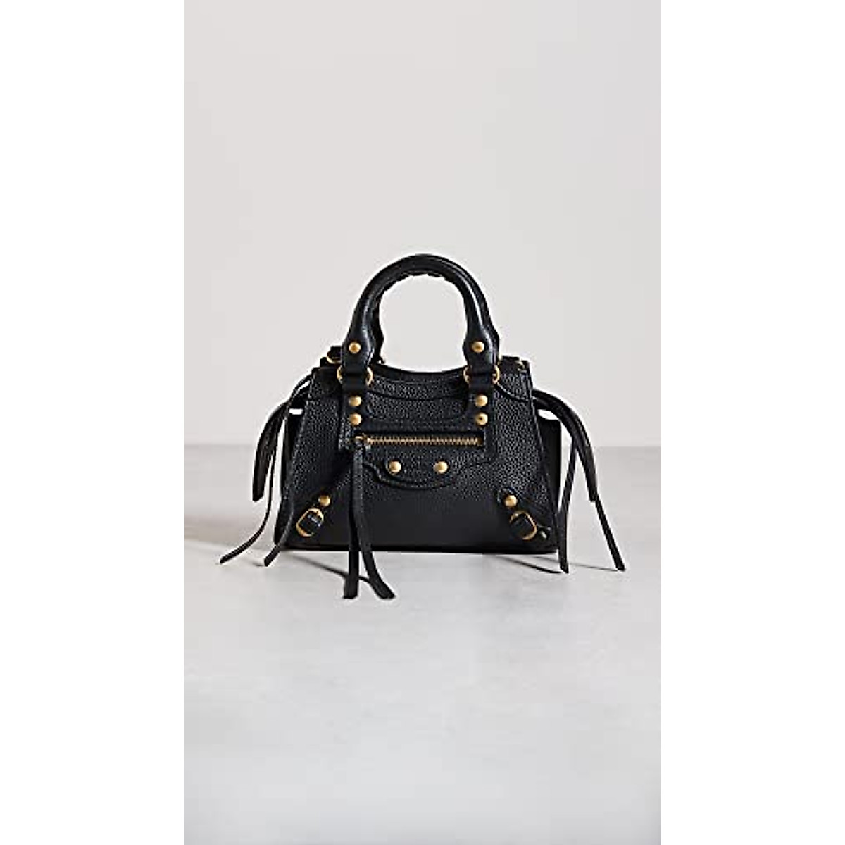 Balenciaga Women's Pre-Loved Black Calfskin Neoclassic Min, Black, One Size