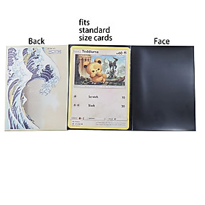 Black Lotus 120 PCS The Great Wave Card Sleeves Printing Japanese Art Card Cover Protectors (Wave 1)