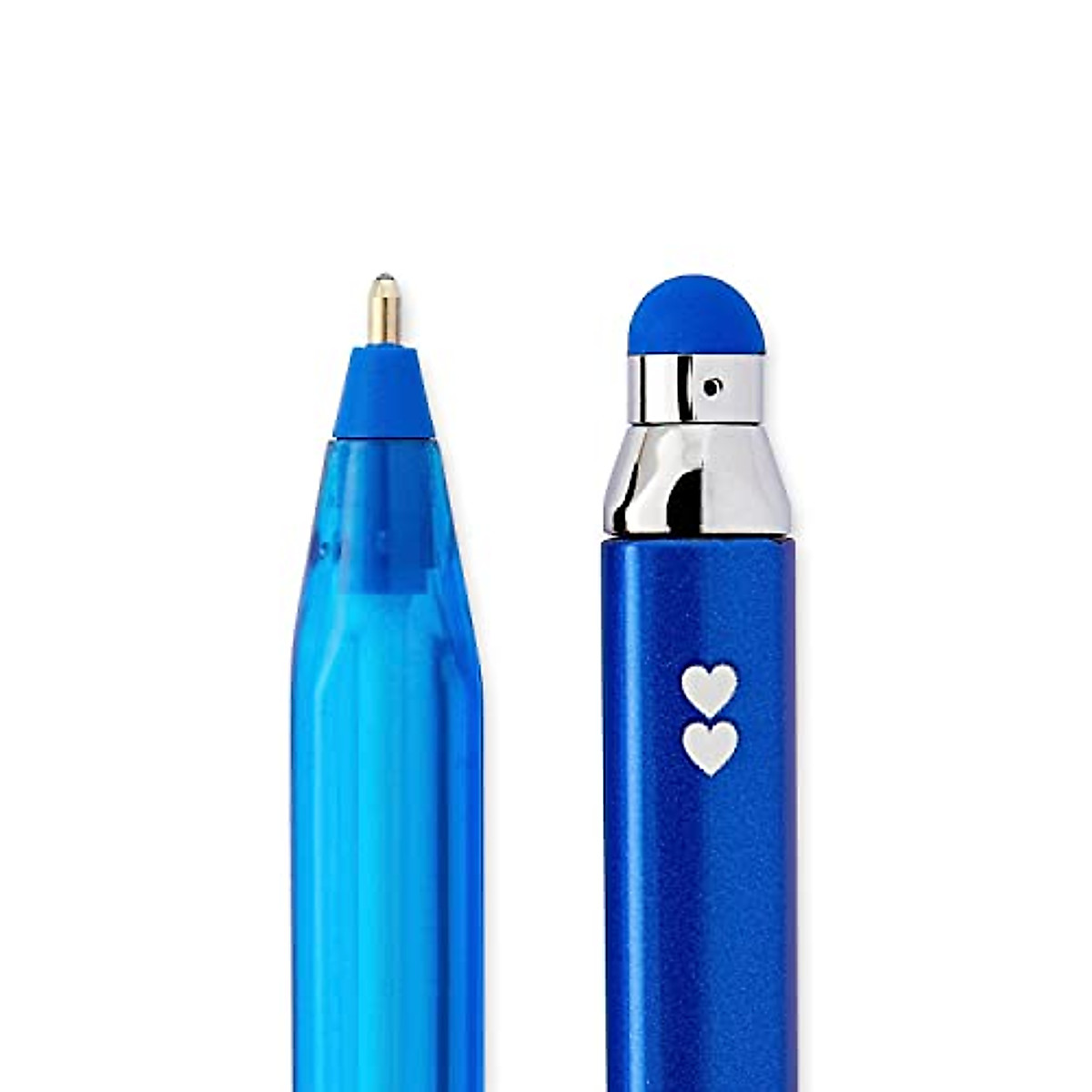 Paper Mate InkJoy 2 in 1 Stylus Ballpoint Pens, Medium Point, Blue, Box of 12