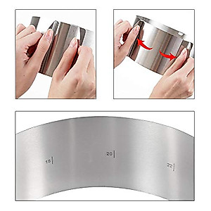 Picowe Cake Ring Set, 6 to 12inches Adjustable Stainless Steel Cake Ring, 5.5 x 400inch Mousse Cake Acetate Sheet Mousse Cake Mold (2 Pack New)