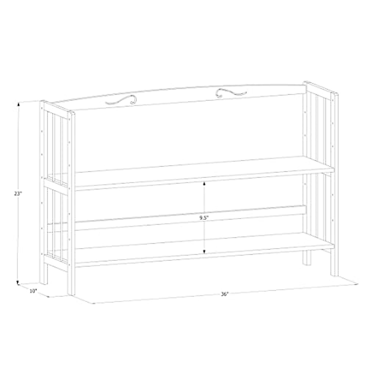MoNiBloom Bamboo 2-Tier Bookshelf Bookcase Storage Organizer Plant Flower Stand for Table Living Room Bathroom Bedroom Balcony Garden, Natural