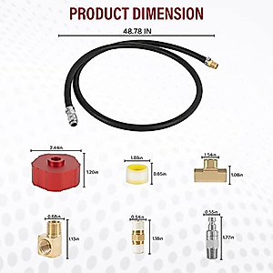HND1.2CD Dual System Extended Run Generator Fuel Kit For Honda EU1000i EU2000i EU2200i Polaris P1000i Champion 2000 Generac and Kipor Generators (Fuel Tank Not Included)