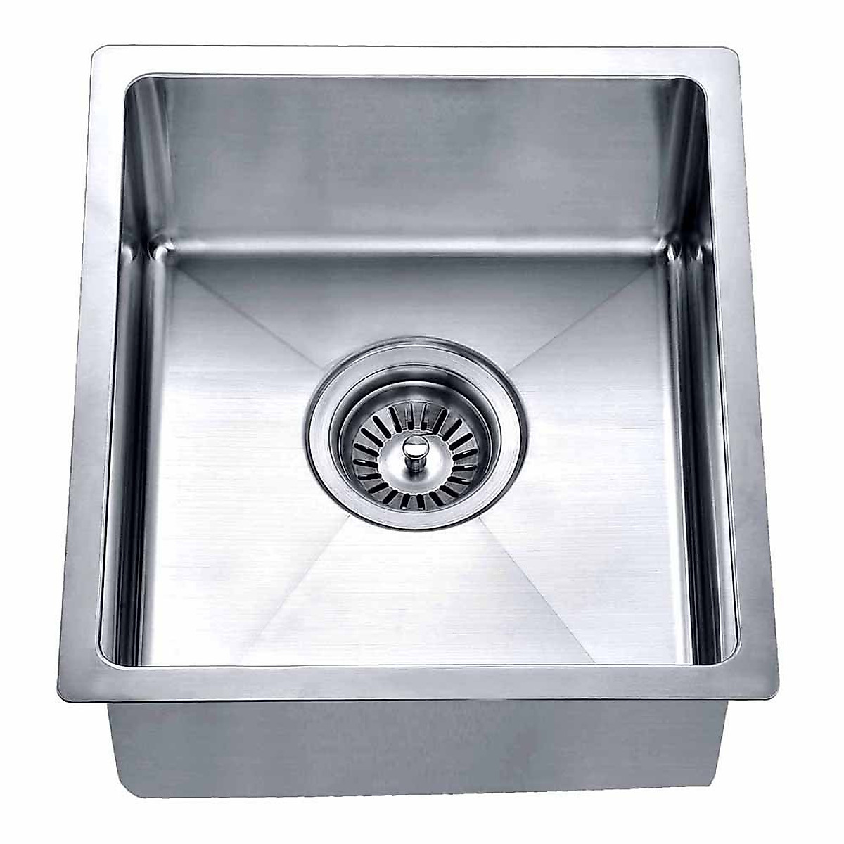 Dawn BS121307 Undermount Single Bowl Bar Sink, Polished Satin