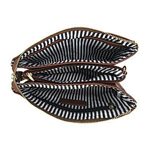 Solene Womens Multi Compartment Functional Crossbody Bag Shoulder Bag-WU020B (Rose Pink)