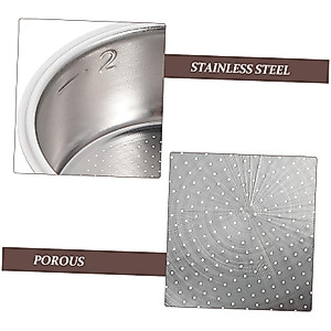 HOLIDYOYO Coffee Filter Espresso Tea Filters Coffee Maker Filter Cafeteras Expresso Dish Drying Rack Coffee Concentrate Coffee Machine Filter Basket Pasta Strainer Silver Stainless Steel