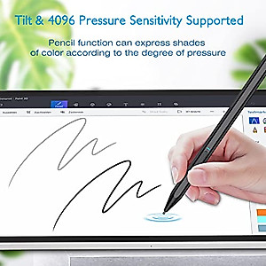 Trakxy Stylus Pen for Surface, Digital Pen Compatible with Microsoft Surface Pro X/9/8/7/6/5/4/3/Surface Laptop 5/4/3/2/1/go 3/2/1/Book 2/1/Studio, Magnetic Adsorption, Palm Rejection Stylus Pen Black