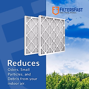 Filters Fast 14x17x2 Pleated Air Filter Merv 8, 2 AC Furnace Air Filters, Made in the USA, Actual Size 14x17x1.75, 6 Pack