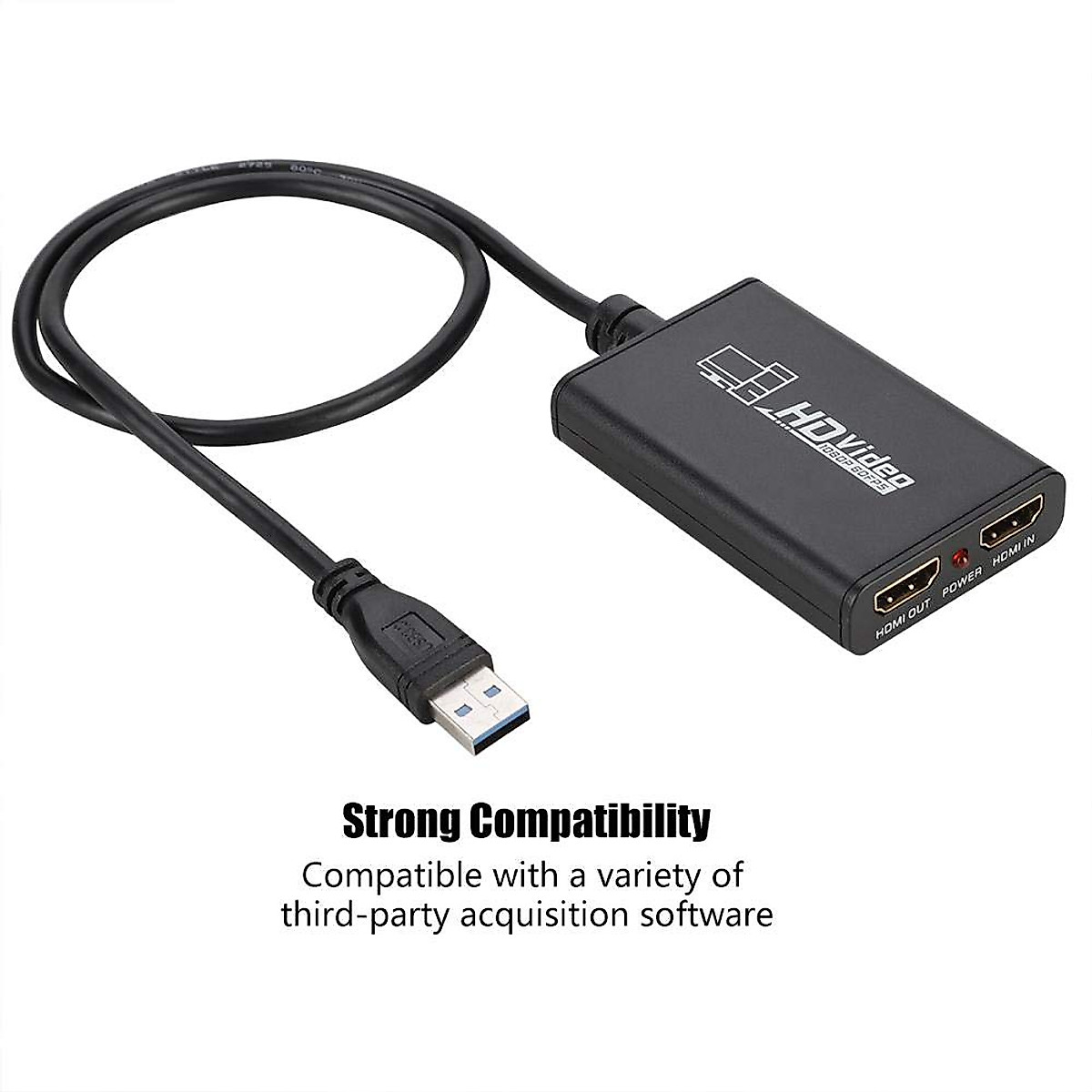Ciglow USB 3.0 Game Capture Card, 1080P High Speed HD Video Capture Card Live Streaming Recorder Device, Compatible with PS3 / PS4/Xbox.