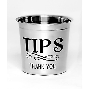 Tip Jar for Bartenders Money, Musicians Tip Jar for Money, Tip Jar for Restaurants, Tip Bucket for Money, Tip Cup for Coffee Shop