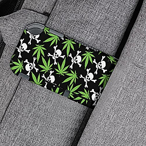 Weed Skulls Stickers Full Wrap Decal Skin Faceplate Protective Stickers Compatible for Nintendo Switch for Switch Lite