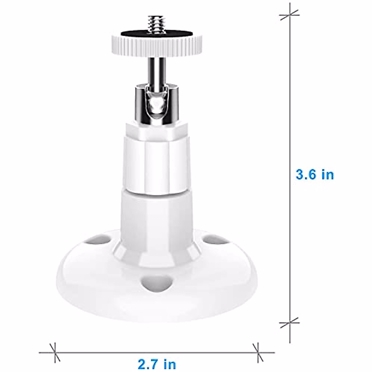 Wyze Cam V3 Mount, ALLICAVER 360 Degree Adjustable Wall Mount Bracket for All-New Wyze Cam V3 1080p HD Indoor/Outdoor Video Camera. (2-Pack, White)