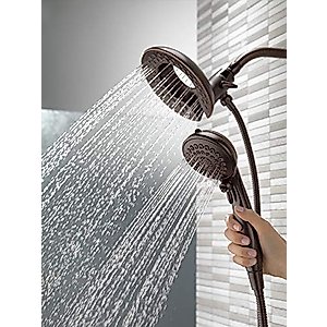 DELTA FAUCET 58569-RB25-PK In2ition HSSH 2.5 GPM 5-Setting Combo, Water Flow, Venetian Bronze