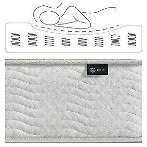 ZINUS 10 Inch Foam and Spring Hybrid Mattress [New Version], Twin, Fiberglass Free, Medium Firmness, Durable Support, Certified Safe Foams & Fabric, Mattress in A Box