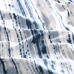 City Scene - King Comforter Set, Reversible Cotton Bedding with Matching Shams, Modern Home Decor (Sokal Blue, King)