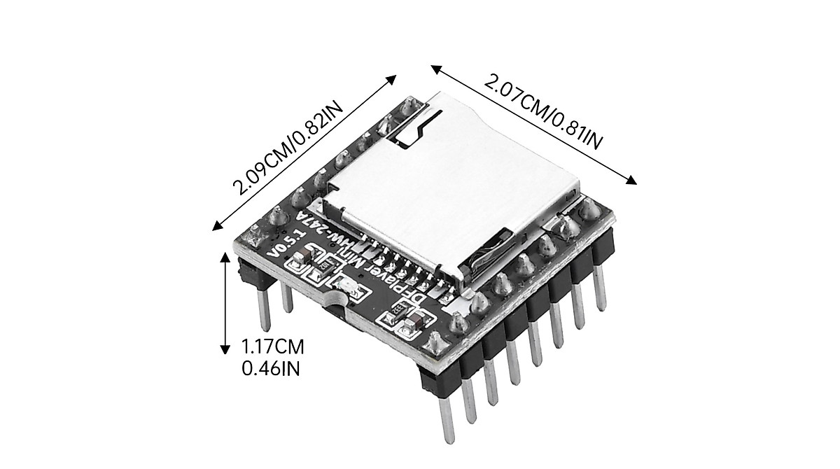 Aideepen 5PCS DFPlayer Mini MP3 Module with Voice Decode Support TF Card