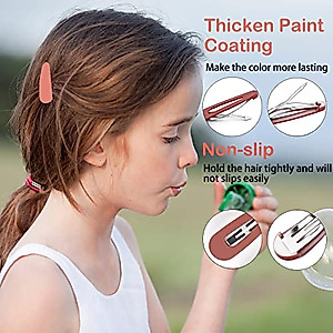 TIXBABY 20 Pcs Hair Clips for Girls - Hair Barrettes for Women - Metal Snap Hair Clips - Toddler Hair Clips - Hair Accessories for Kids Teens Girls(Hair Clips-A)