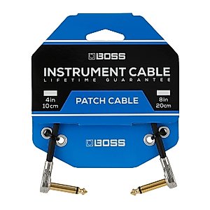 BOSS Stage and Studio Patch Cable, 4 Inches (BPC-4)