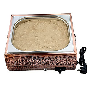 Ella Home - Authentic Turkish Copper Electric Hot Sand Med Coffee Maker Heater Machine 110V - 220V + 5 Size Turkish Coffee Pot and Coffee as Gift