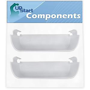 2-Pack 240323001 Refrigerator Door Bin Replacement for Kenmore/Sears 25354622400 Refrigerator - Compatible with 240323001 White Door Bin - UpStart Components Brand