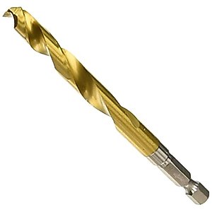 Milwaukee Electric Tool 48-89-4618 Twist Impact Drill Bit, 21/64" Diameter x 4.49" L, 2-47/64", 1/4" Hex Shank, 135 Degree