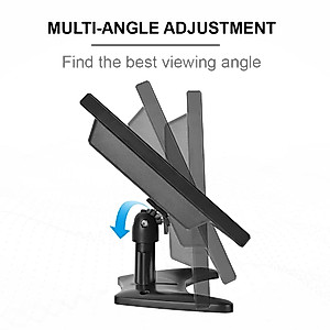 Hikity 11.6 Inch Small HDMI Monitor 1920x1080P Portable CCTV Monitors with BNC, AVI, VGA, HDMI Input Cable, Remote Control, Built-in Speakers, for PC, CCTV, Security Camera, Raspberry Pi, X-Box