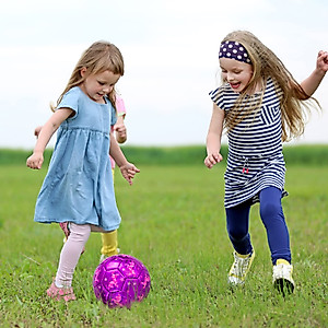 EVERICH TOY Soccer Ball Size 3 Soccer Balls for Kids-Sport Ball for Toddlers-Backyard Lawn Sand Outdoor Toys for Boys and Girls,Including Pump