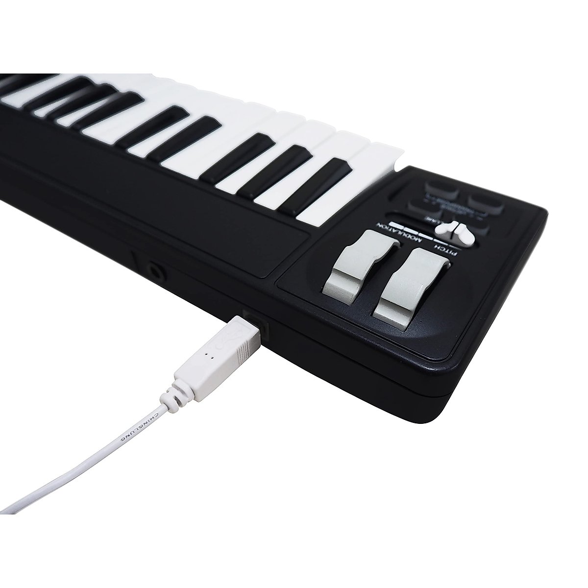 MIDIPLUS AKM320 USB MIDI Keyboard Controller, Black, 32-key
