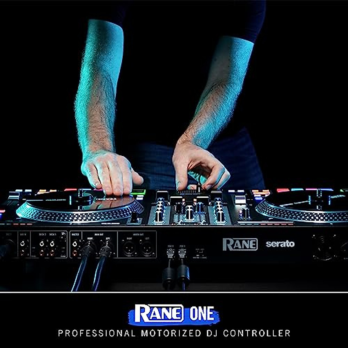 RANE ONE - Complete DJ Set and DJ Controller for Serato DJ with Integrated DJ Mixer, Motorized Platters and Serato DJ Pro Included