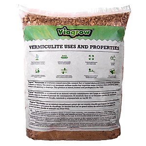 Viagrow Coarse and Chunky Vermiculite by Viagrow, Made in America (16 Qts / 4 Gallons / .53 CF / 1 Pack)