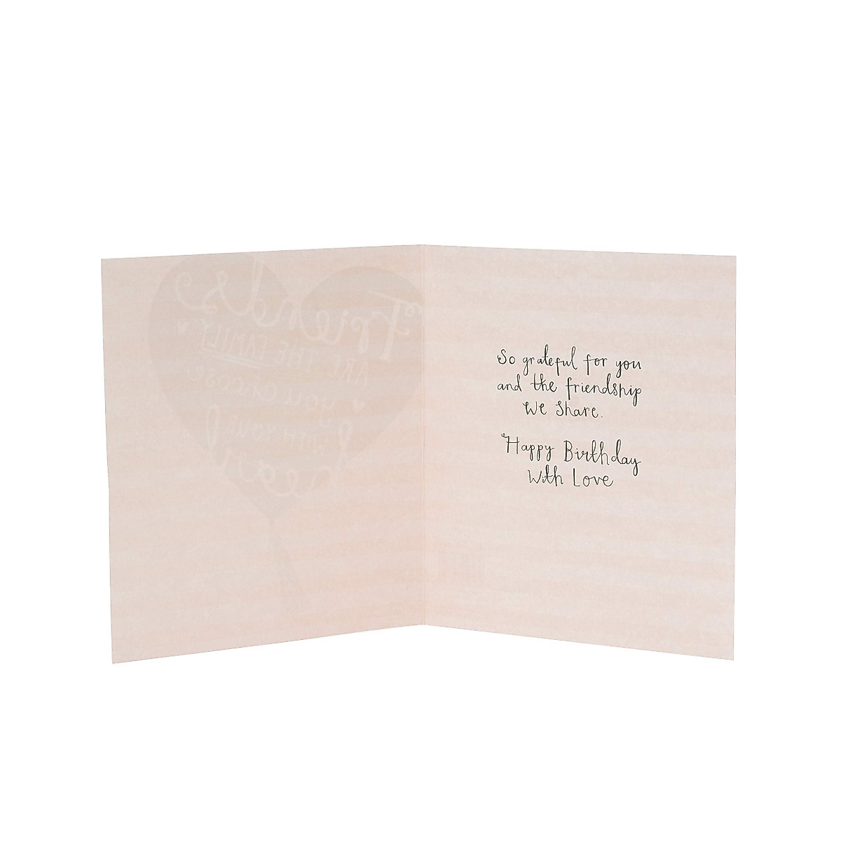 UK Greetings Friend Birthday Card - Birthday Card for Her - Pretty Gold Heart Design, 529393-0-1