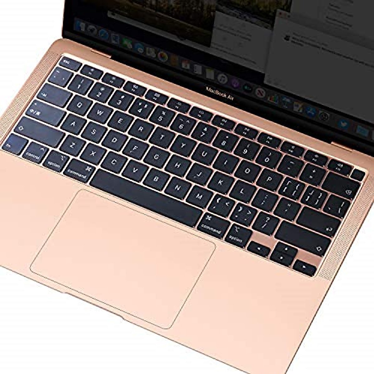 VFENG Premium Ultra Thin Soft Keyboard Cover Skin for 2020+ MacBook Air 13-Inch 13" with Magic Keyboard (Model Number: A2337/A2179), US Version