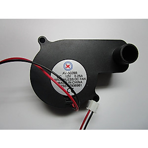 1 pcs Brushless DC Blower Fan 5028B 12V 2 Wires Black Color 50x28mm Ball-Bearing Skywalking