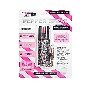 super-cute pepper spray Keychain - Fashionable & Powerful, Our 10% OC, No Gel Sprays Long Range and is Specifically Designed for Women, Safe, Accessible, Easy to Use - Multi Color