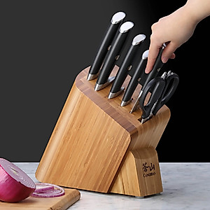 Cangshan L Series 7-Piece Knife Block Set, Forged German Steel, 1026603
