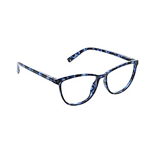 peepers by peeperspecs womens Bengal Blue Light Blocking Reading Glasses, Navy Tortoise, 54.9 US