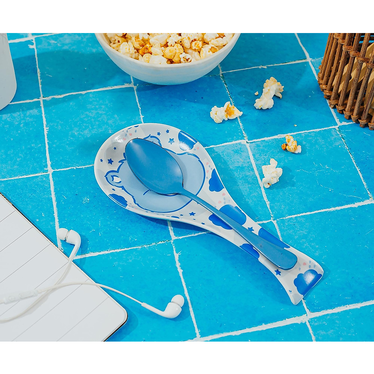 Care Bears Grumpy Bear Ceramic Spoon Rest Holder | Kitchen Organizer For Utensils To Keep Countertop Clean