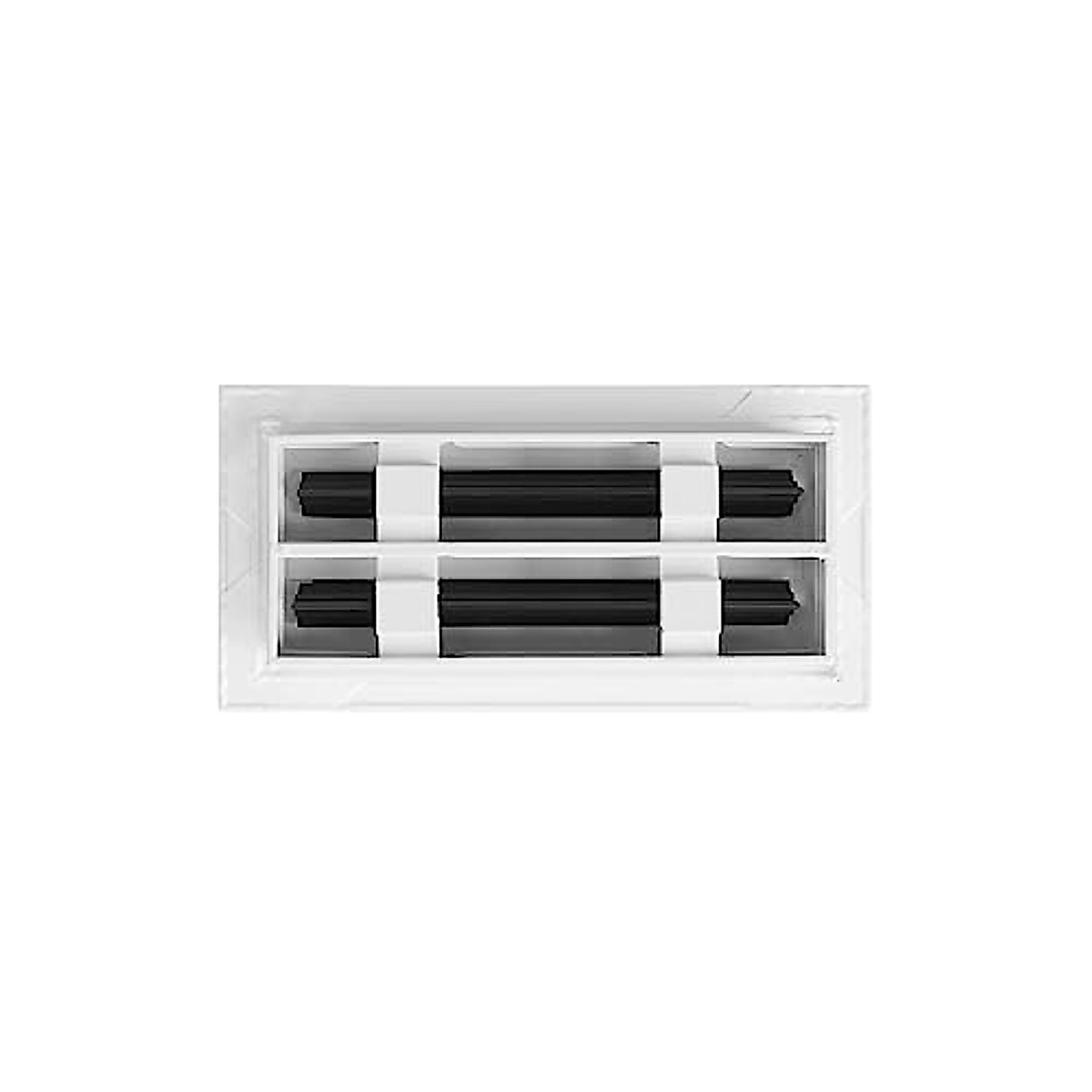 BUILDMART - 10x4 Modern AC Vent Cover - Decorative White Air Vent - Standard Linear Slot Diffuser - Register Grille for Ceiling, Walls & Floors - Texas Buildmart