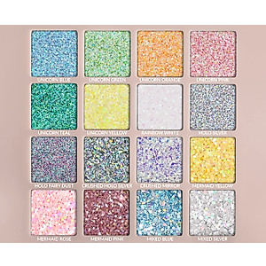 MARBLERS Cosmetic Grade Fine Neon Glitter [Fluorescent Pink] 0.18oz (5g) | Fine | Non-Toxic | Vegan | Cruelty-Free | Eyeshadow, Nail Polish, Nail Art | Festival, Rave & Party Makeup | Body & Face