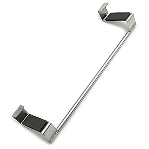 Stainless Steel Kitchen Towel Holder, Cupboard Door Towel Rack Bar Holders for Kitchen Cabinet Towel Rag Rack Over Door Towel Bar Hanger, Silver (11 inch)