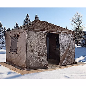 Sojag 135-9166507 Universal Winter Cover for Outdoor Sun Shelters and Gazebos, 12' x 14', Brown