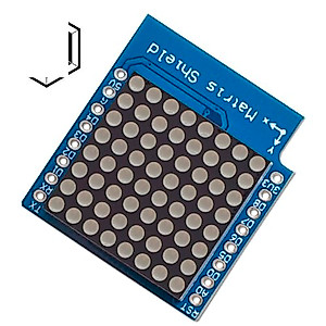 1PCS Matrix LED Shield V1.0.0 for WEMOS D1 Mini Digital Signal Output Controller Module 8 X 8 Dot Board Control