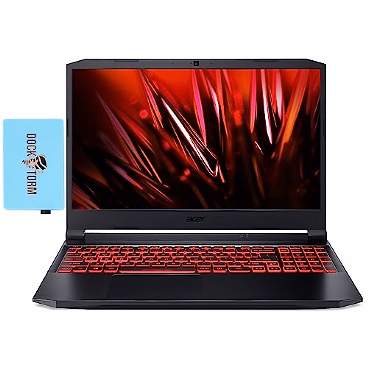 acer Nitro 5 Gaming Laptop 15.6" FHD 144Hz IPS (Intel i7-11800H 8-Core, 16GB RAM, 7.6TB SATA SSD, GeForce RTX 3050 Ti 4GB, Backlit KYB, WiFi 6, Win 10 Pro) with Dockztorm Dock