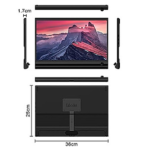 emlovosy 15.6-inch FHD IPS Laptop Expansion Screen 1080P High Clarity Portable School Work Entertainment Expansion Screen with Holder