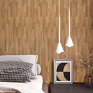 VEELIKE 15.7''x118'' Butcher Block Contact Paper for Countertops Waterproof Self Adhesive Wood Contact Paper Peel and Stick Wallpaper Removable Wood Vinyl Wrap for Cabinets Table Shelf Liners