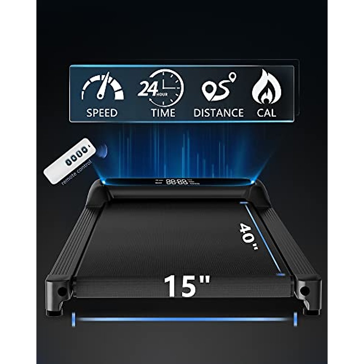 Walking Pad Under Desk Treadmill,Portable 2 in 1 Desk Treadmill for Home,Quiet Mini Walking Pad for Work from Home with Remote Control(𝐋𝐢𝐟𝐞𝐭𝐢𝐦𝐞 𝐖𝐚𝐫𝐫𝐚𝐧𝐭𝐲)