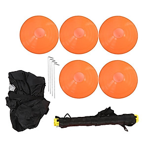 Training Set - Football Ladder Disc Cones Parachute Jump Rope - Athletic Performance with Complete and Training Kit-size1